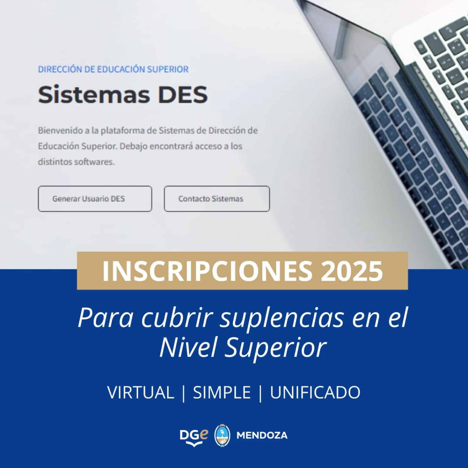 Sistema unificado de inscripciones a suplencias DES 2025 – IES "Manuel ...